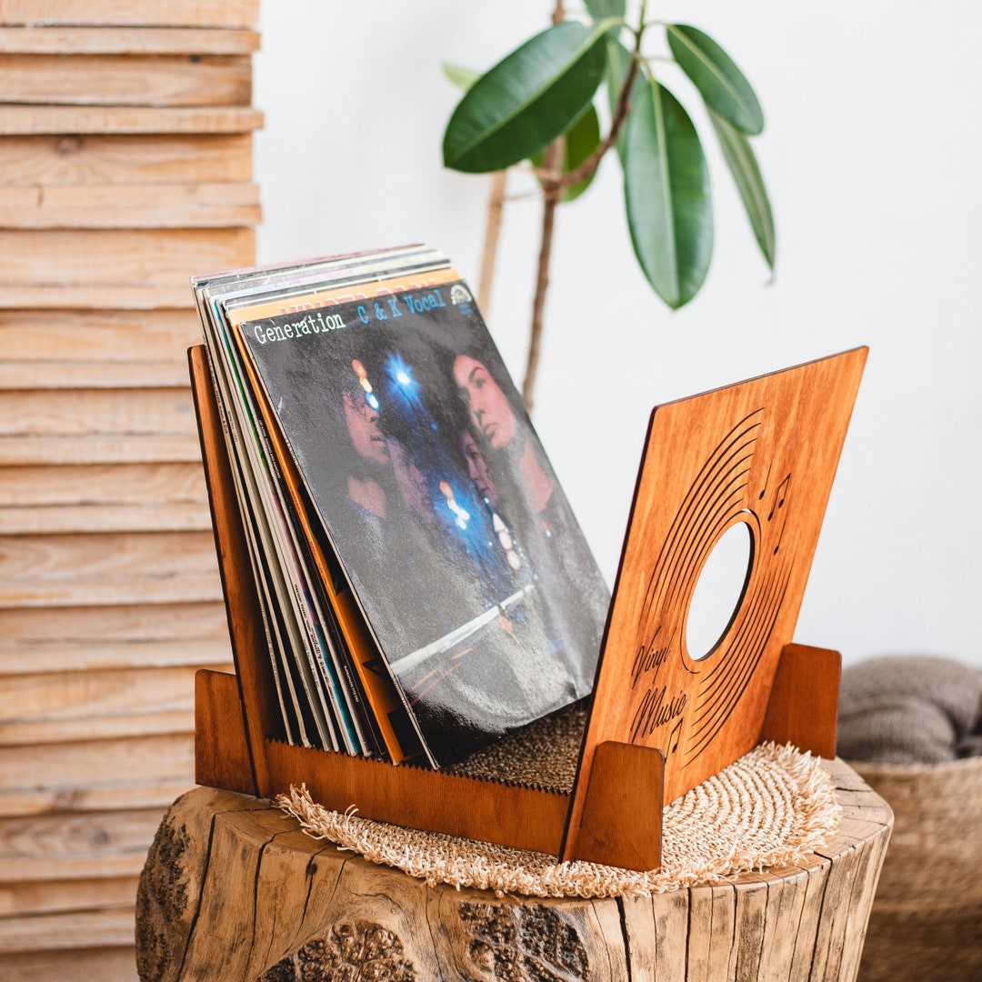 Vinyl Record Display Stand, Vinyl Record Storage Crate, Record Flip ...