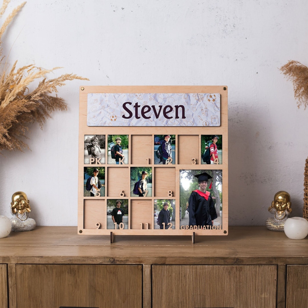 School Photo Frame K-12, School Years Picture Frame K-12, Prek to ...