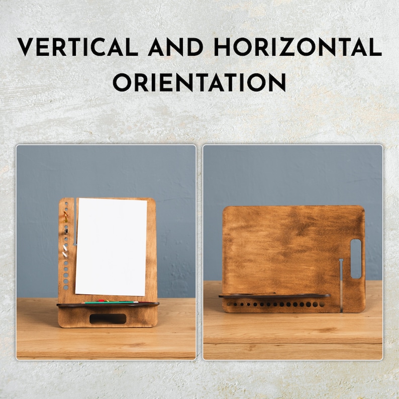 Sketching Board, Desk Easel, Adjustable Drawing Board, Wooden Lap Desk ...