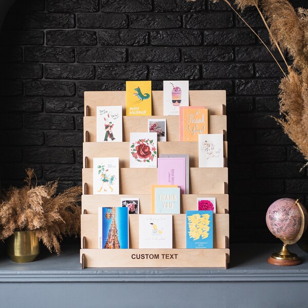 Greeting Card Display Rack - Etsy