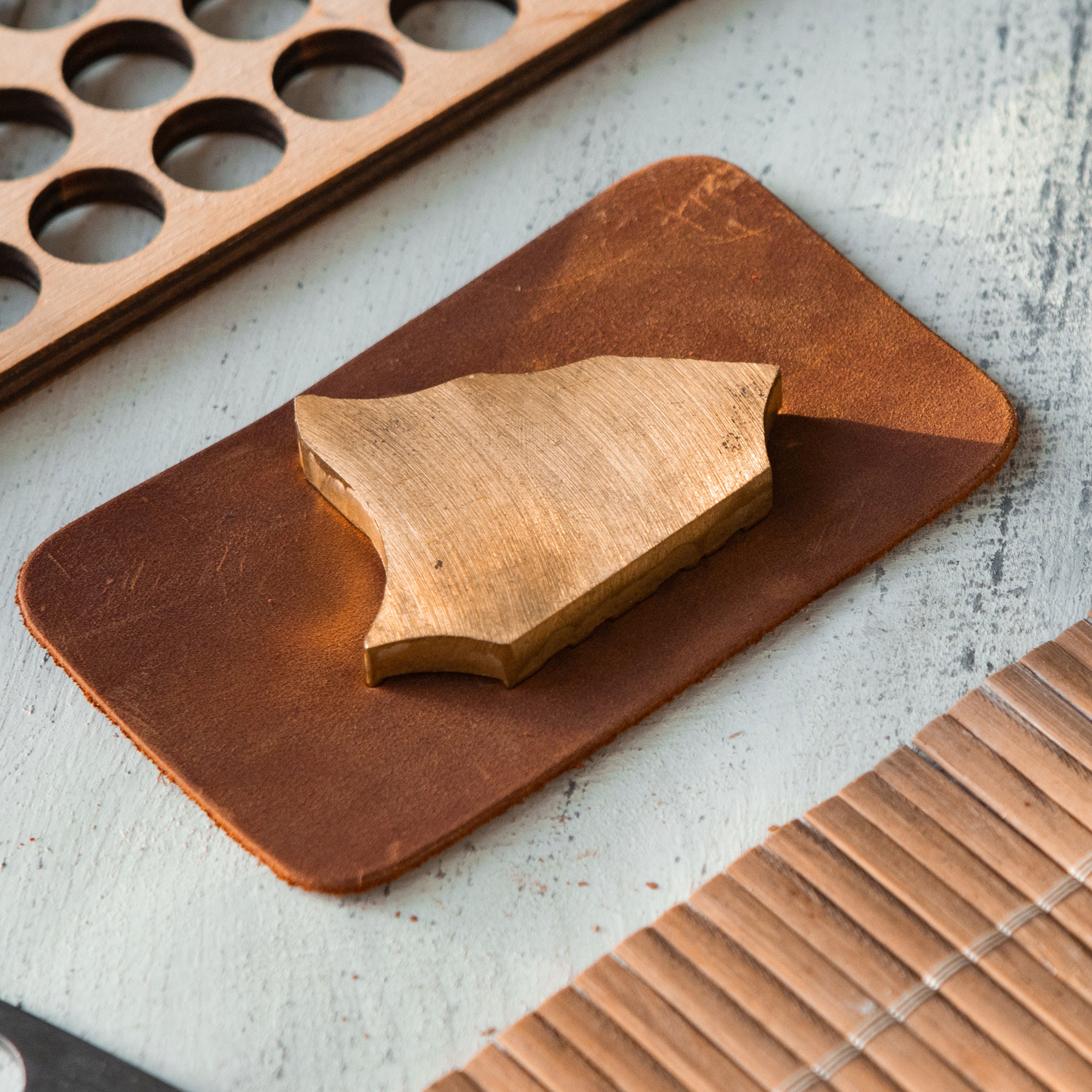 Custom Leather Brass Stamp, Leather Embossing Stamp, Custom Leather ...