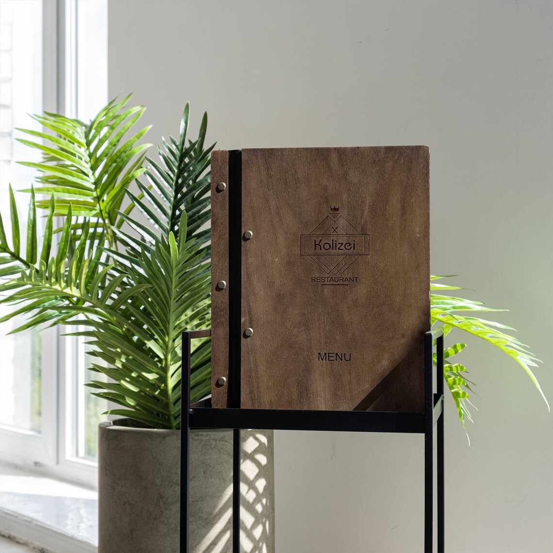 Restaurant Menu Folder, Custom Menu Cover, Wood Menu Holder ...