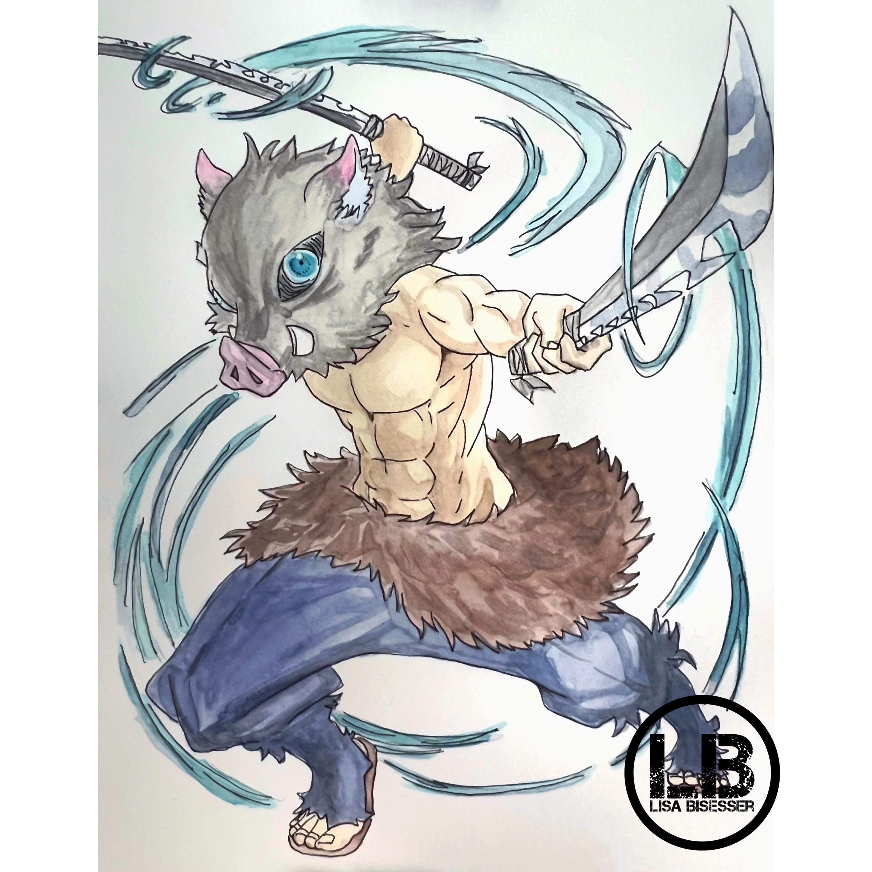 Inosuke Hashibira *ART PRINT - Etsy