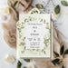 Light Green Floral Wedding Invitation Template | Digital Download - Etsy