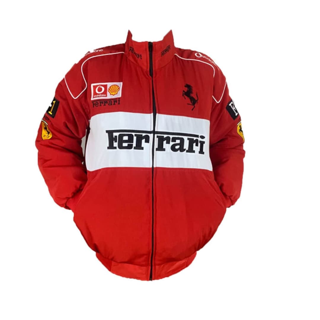 Ferrari Racing Jacket, NASCAR Jacket Vintage Jacket Racer Jacket Racing ...