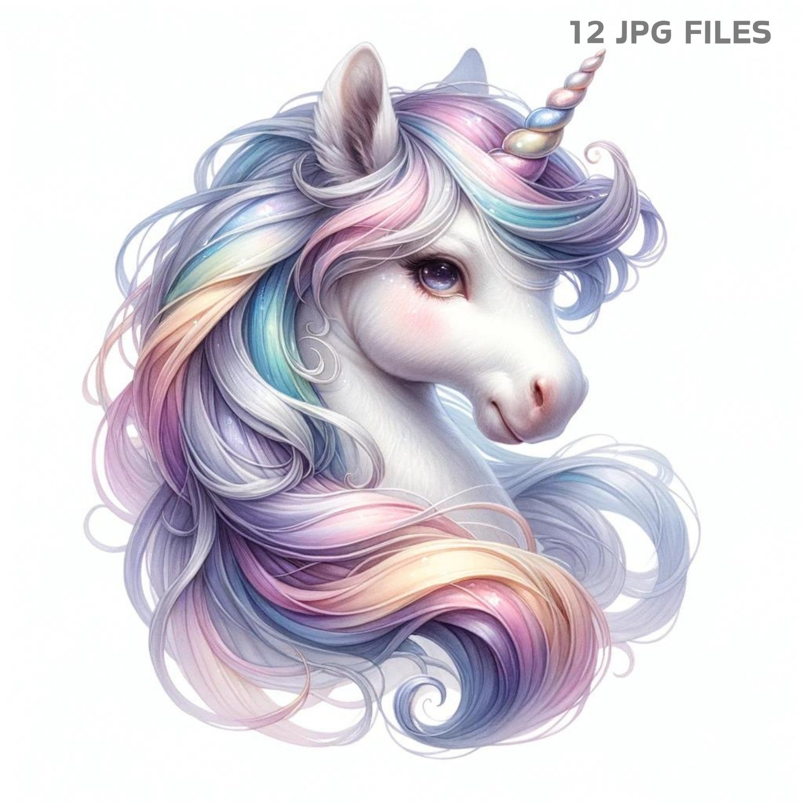 Magical Unicorn Clipart Collection,digital Clipart Pack for Nursery ...