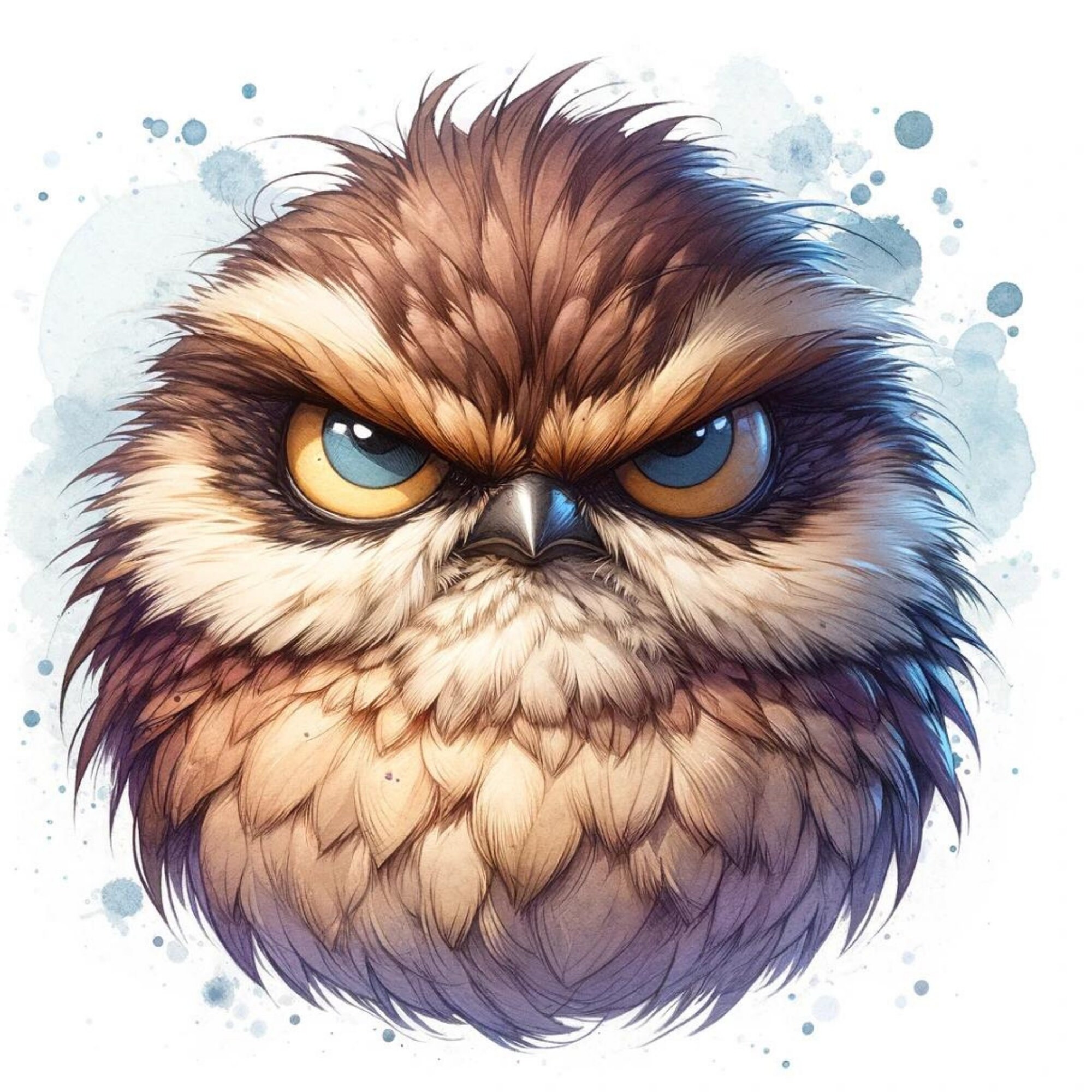 Grumpy Bird Clipart Bundle for Junk Journal, Bird-themed Decor, Instant ...