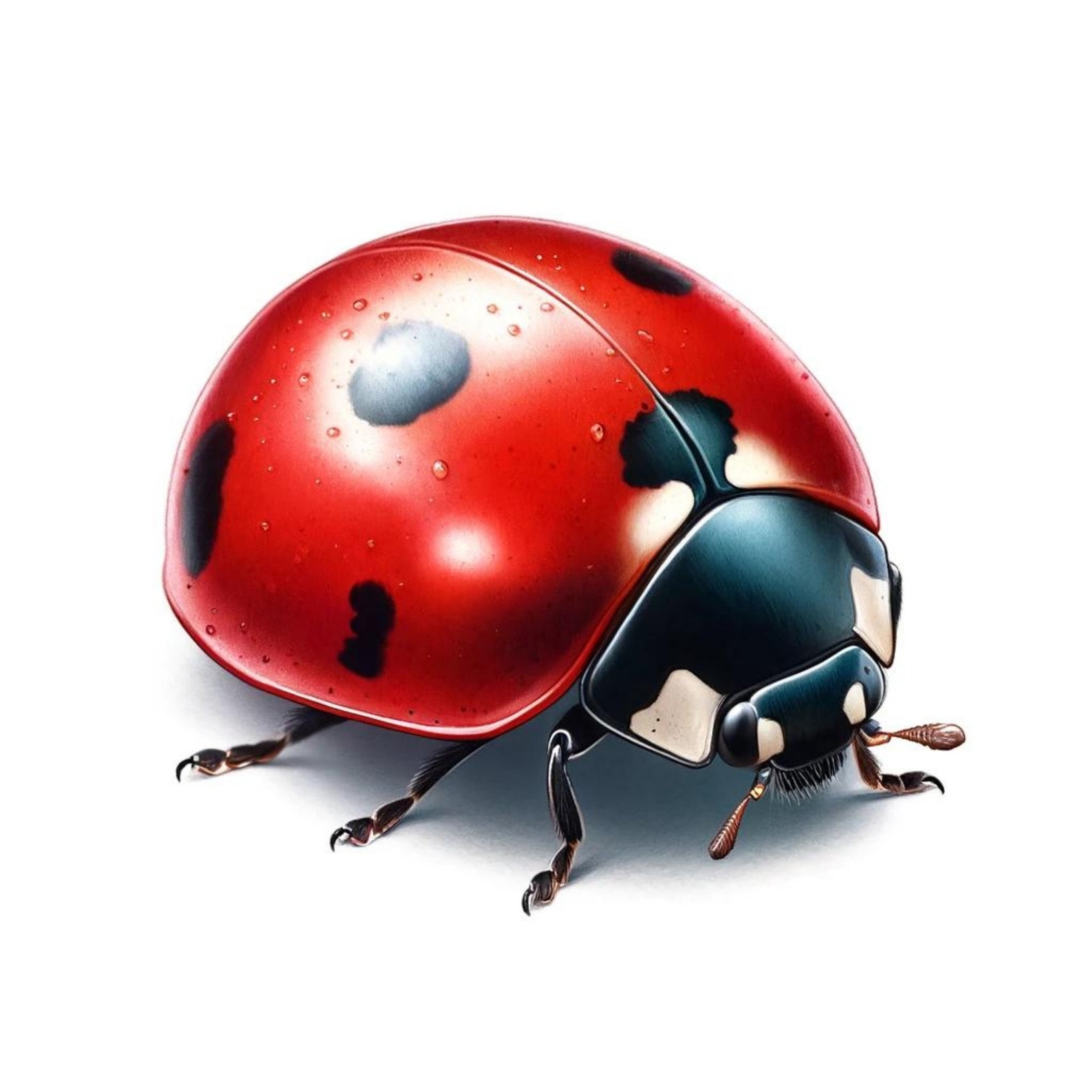 Ladybug Watercolor Clipart Set, Instant Download for Scrapbook Supplies ...