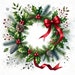Christmas Wreaths Clipart Bundle, Greenery for Digital Crafting and ...