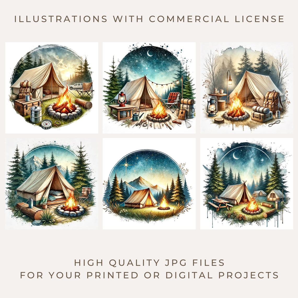Camping Clipart Collection, Happy Camper Images for Summer Memories ...