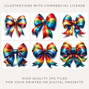 Colorful Bow Clipart Bundle for Junk Journals & Digital Crafting ...