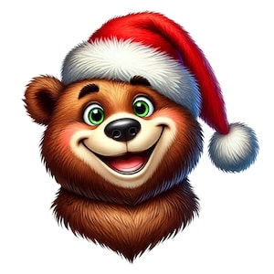 Funny Christmas Animals Clipart, High Resolution Images for Fun Holiday ...