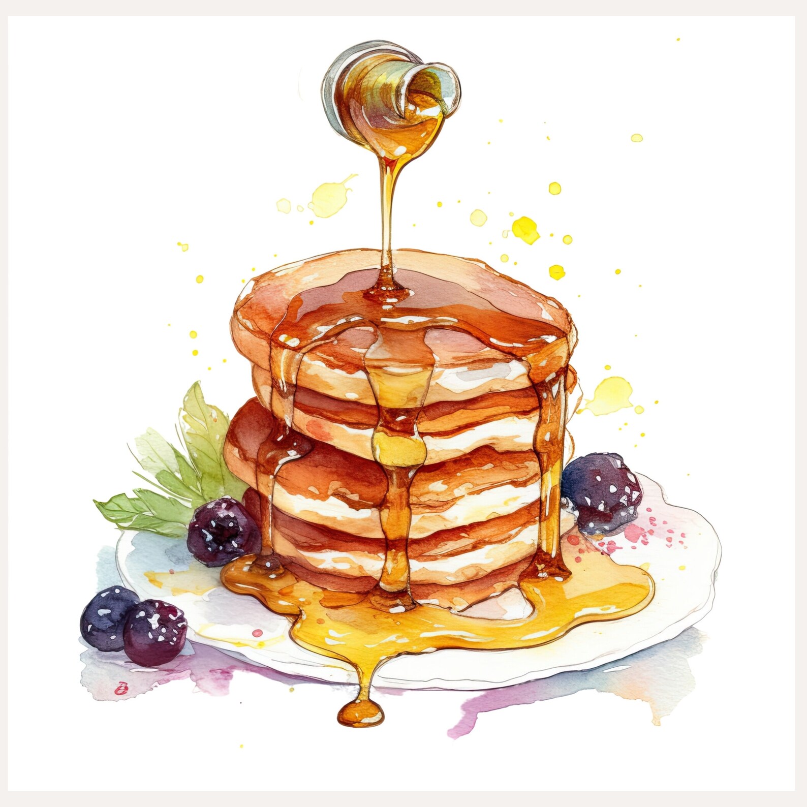 21 Maple Syrup Clipart, Digital Crafting & Scrapbooking JPG Files ...