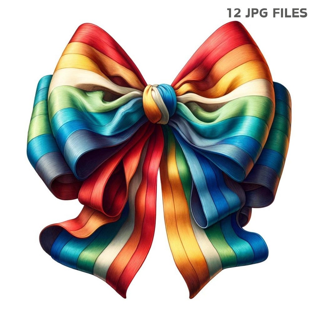 Colorful Bow Clipart Bundle for Junk Journals & Digital Crafting ...