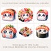 Sushi Food Clipart Bundle, Cute Kawaii Art Digital Download, Digital ...