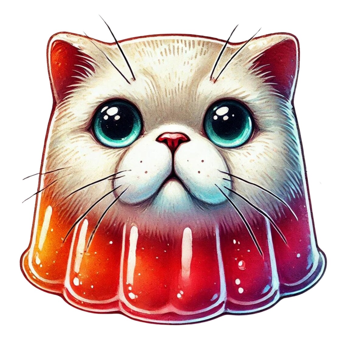 Funny Cats Watercolor Clipart Set,digital Crafting Scrapbook Images ...