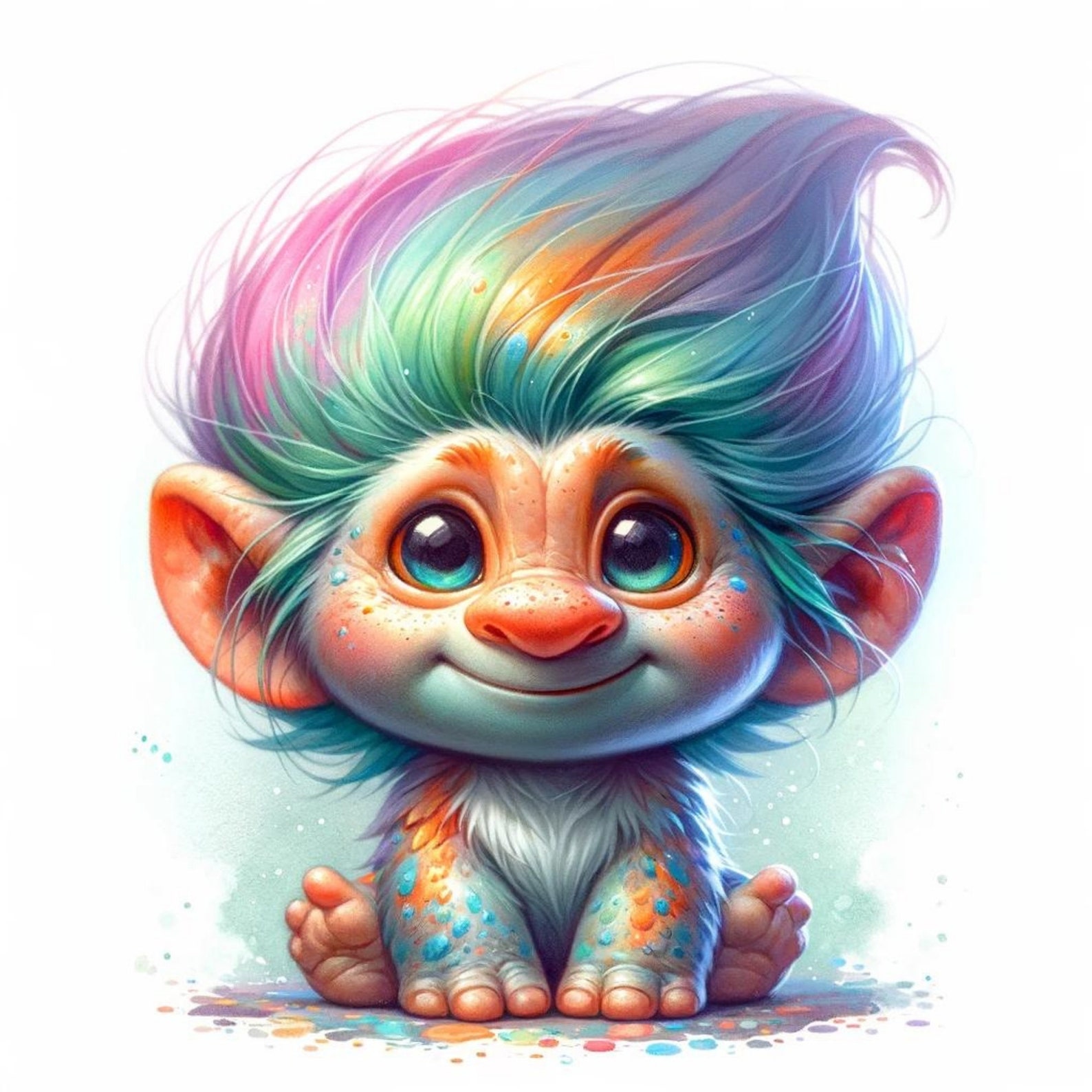 Cute Trolls Clipart, Digital Download for Kids, Character Design, Ogre ...