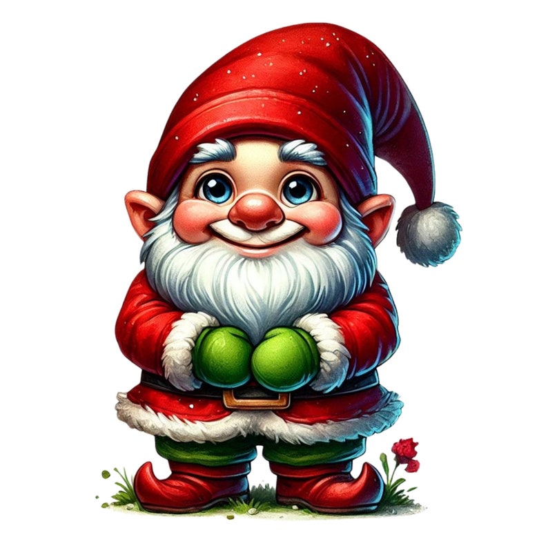 Holiday Gnome Clipart Images, Nordic Christmas Junk Journal, Digital ...