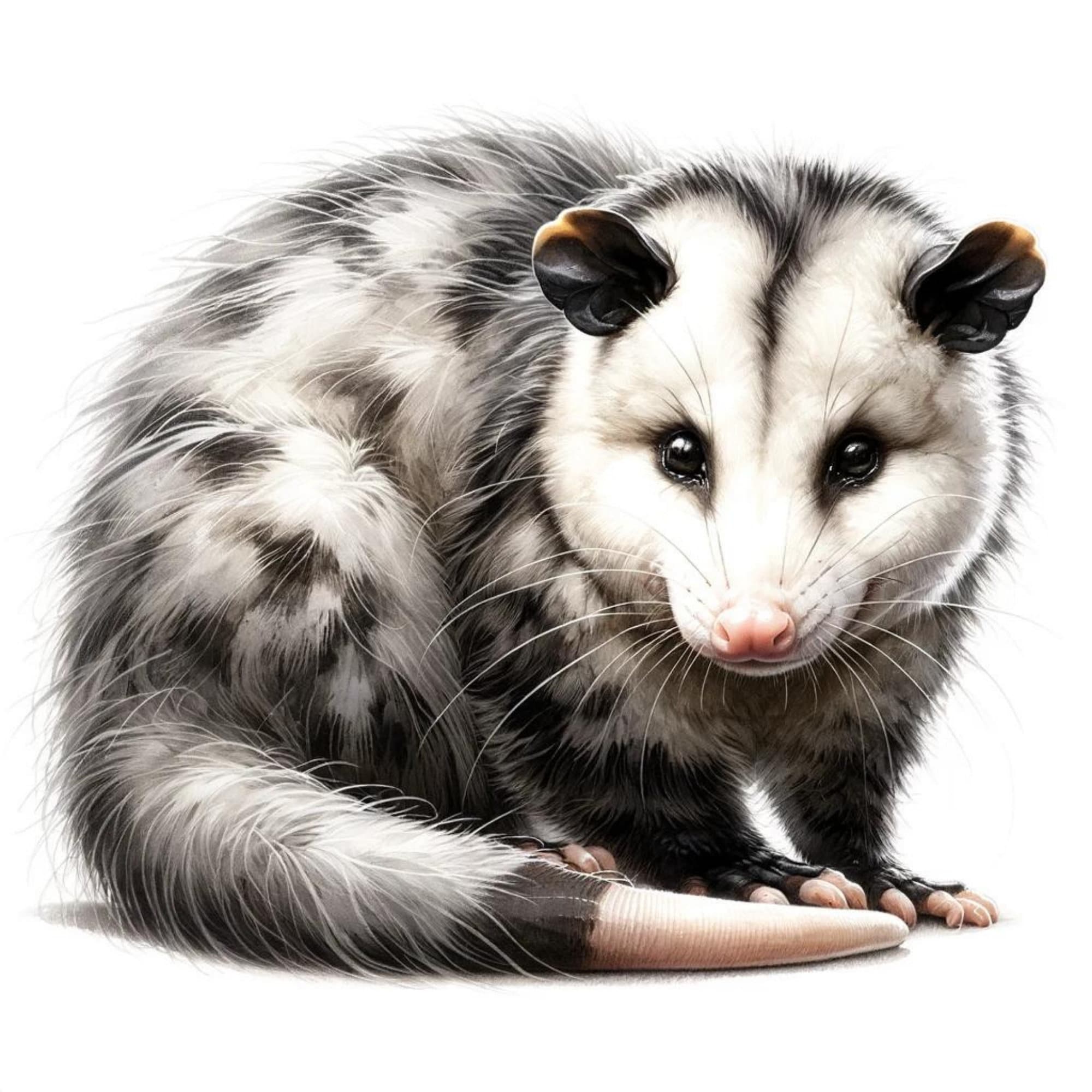 Cute Opossum Clip Art for DIY Projects, Stickers, Instant Download ...