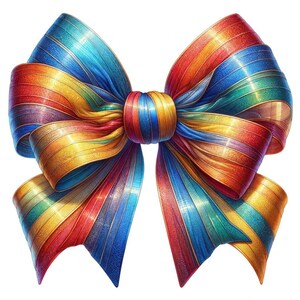 Colorful Bow Clipart Bundle for Junk Journals & Digital Crafting ...