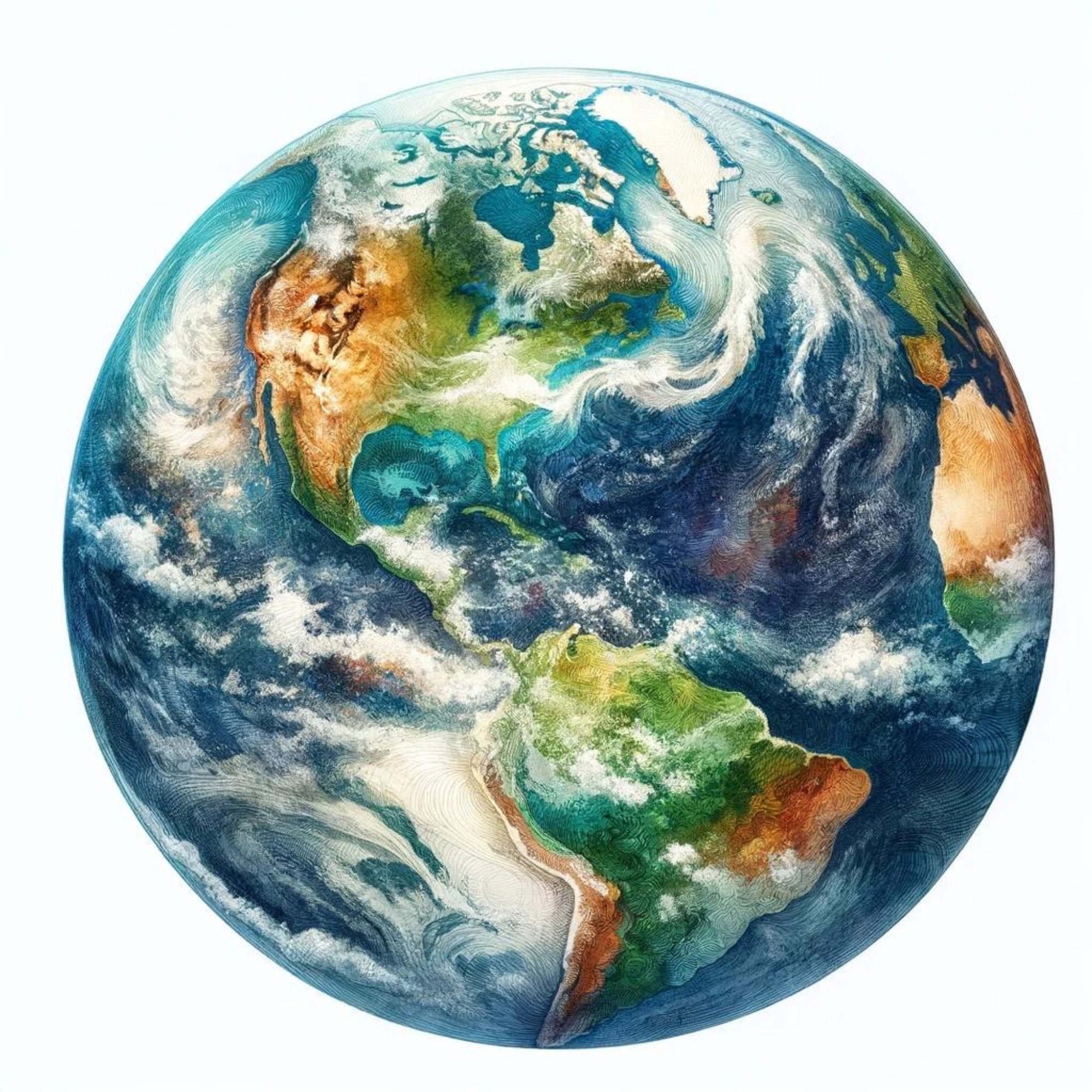 Watercolor Earth Clipart Set, Eco-friendly, Paper Crafts for Digital ...