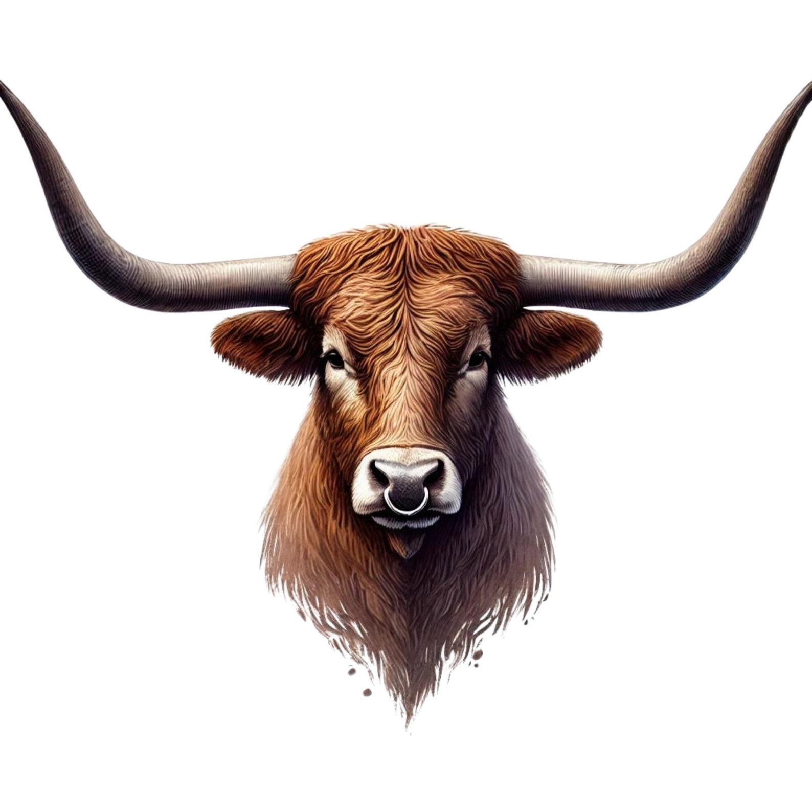 Texas Longhorn, Farm Clipart Set, Digital Download for T-shirt Graphics ...