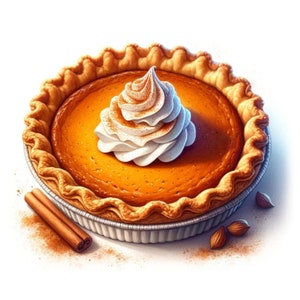 Pumpkin Pie, Thanksgiving Food, Autumn Images, Watercolor Thanksgiving ...