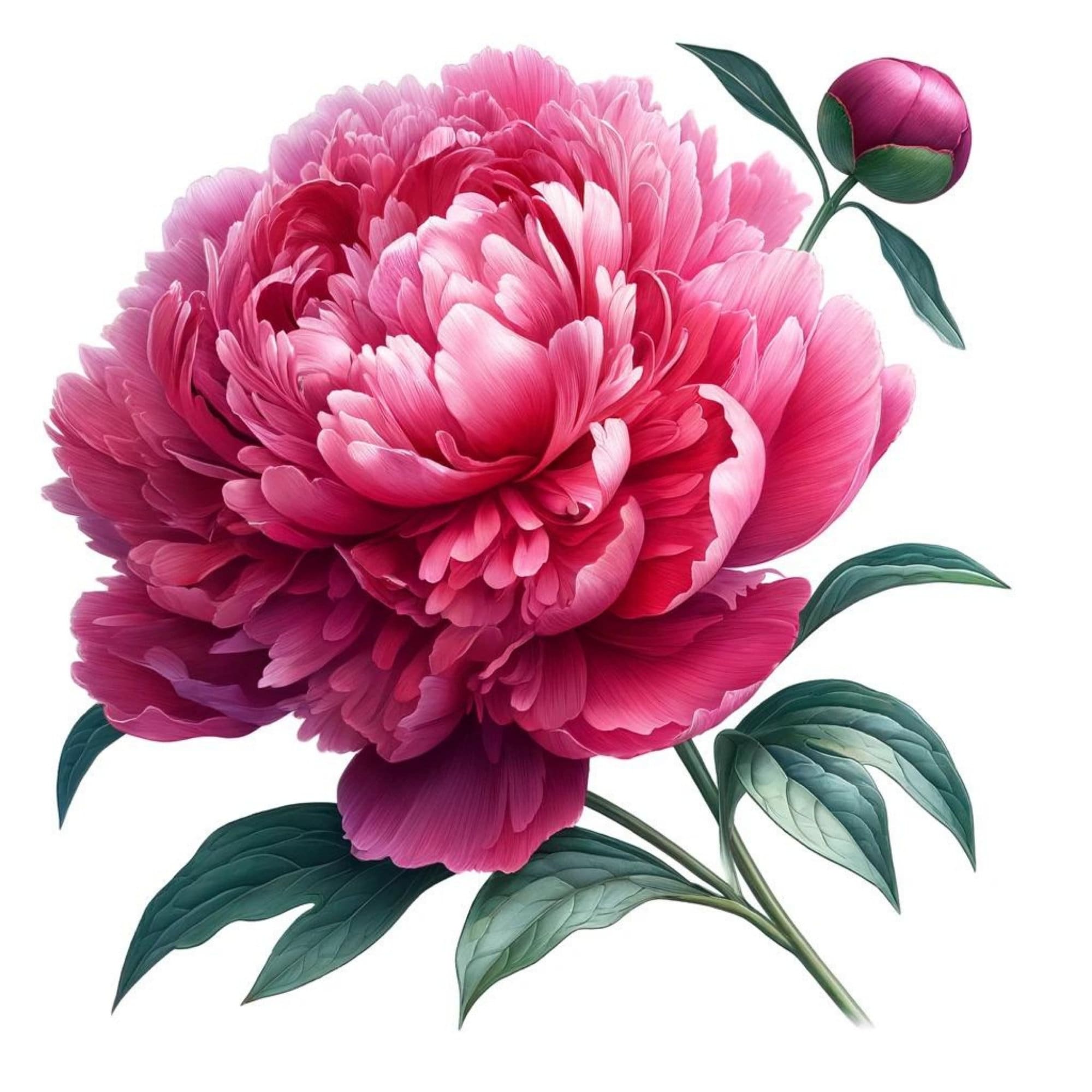 Pink Peonies Clip Art Bundle for Wedding Invites, Digital Planners ...