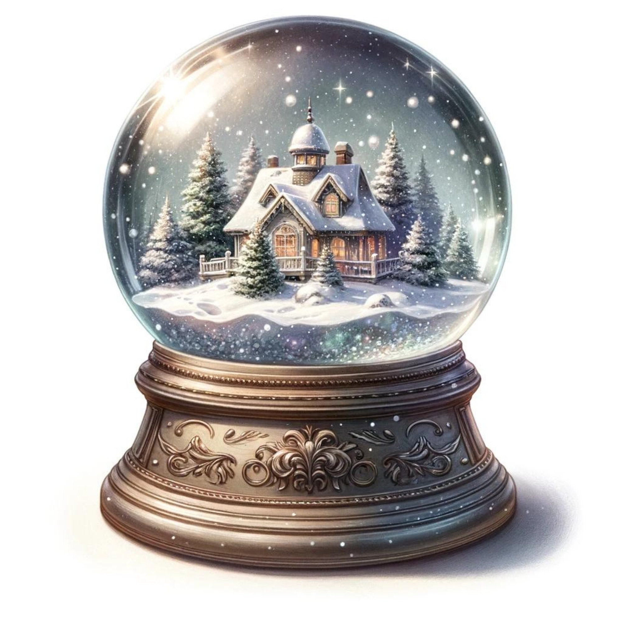 Snow Globe Clipart, Winter Clipart, Merry Christmas Printables, Winter ...