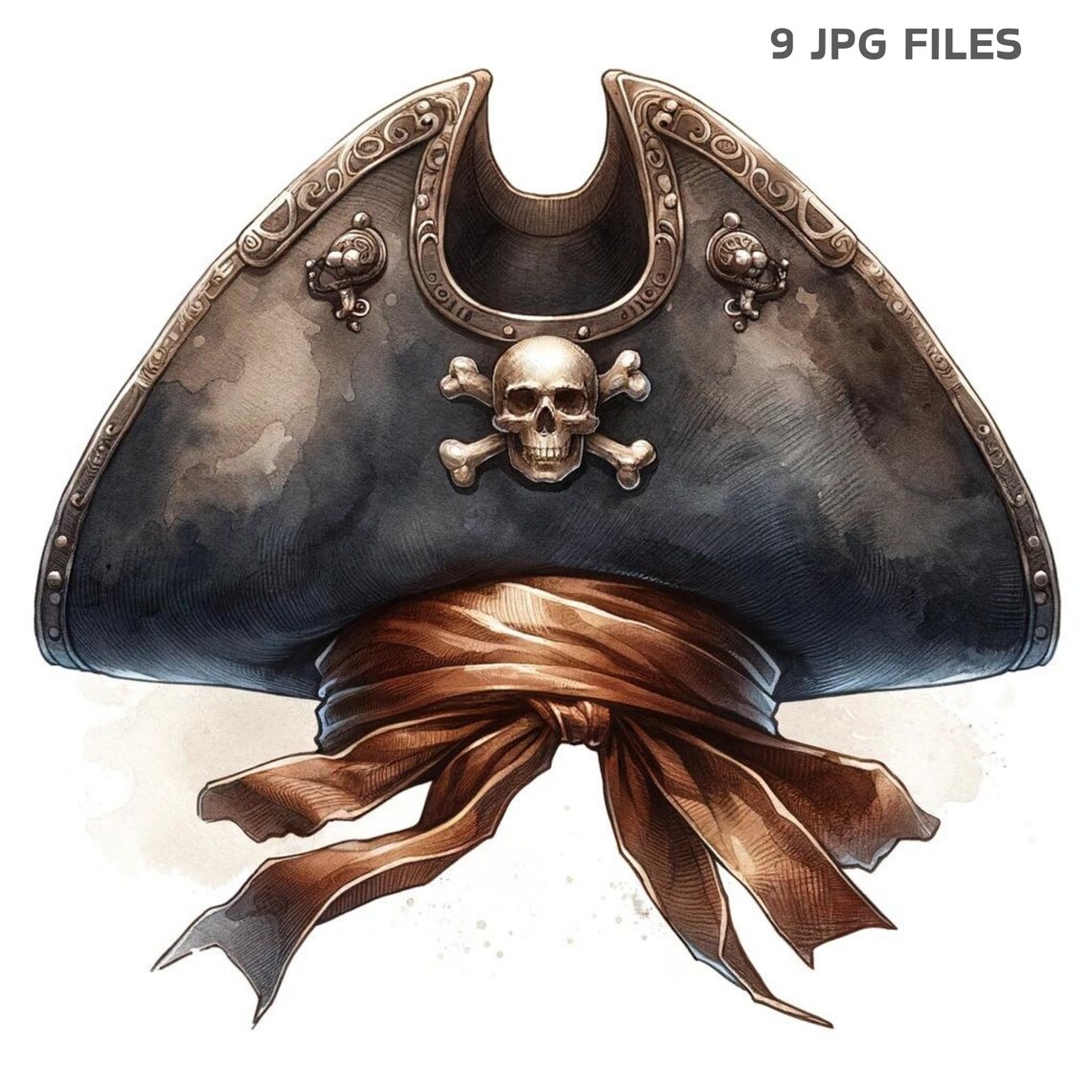 Junk Journal Ephemera Pack With Pirate Hat Clipart, Printable Art for ...