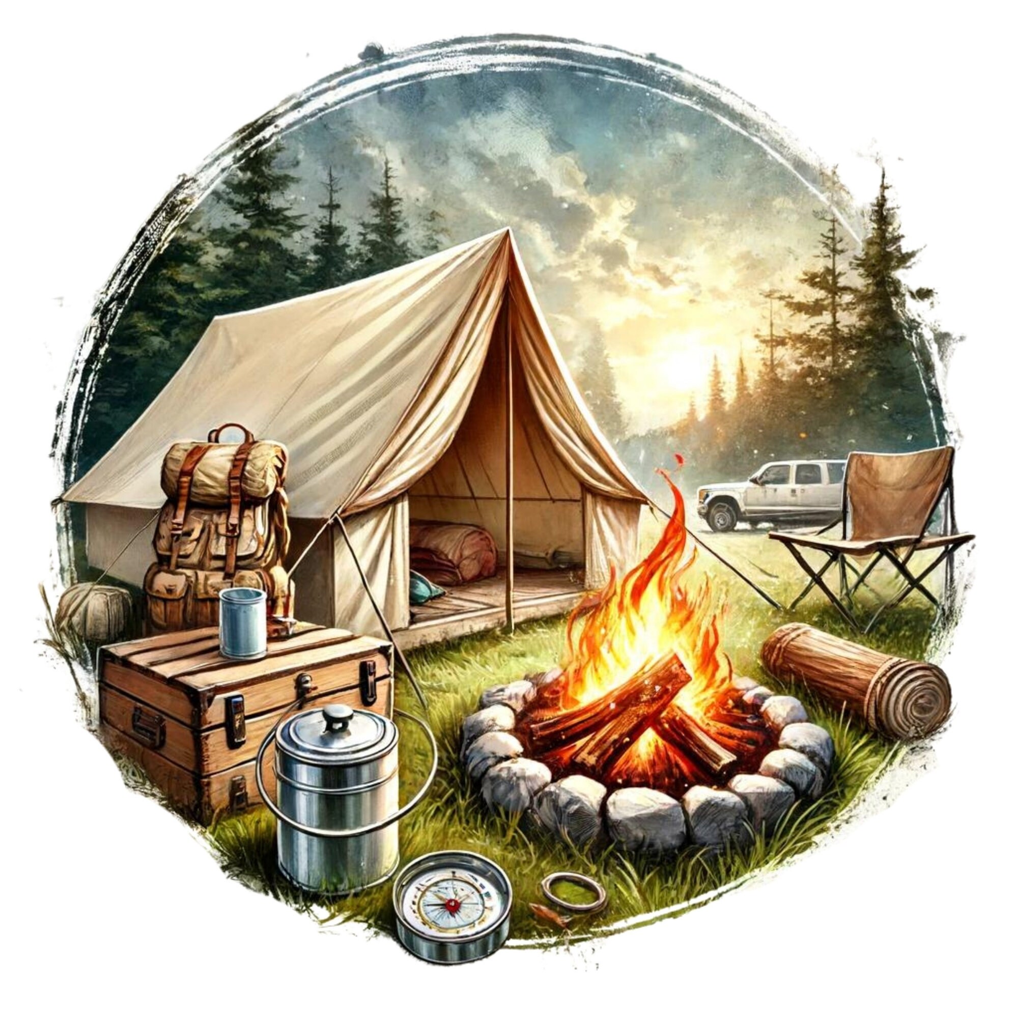Camping Clipart Collection, Happy Camper Images for Summer Memories ...