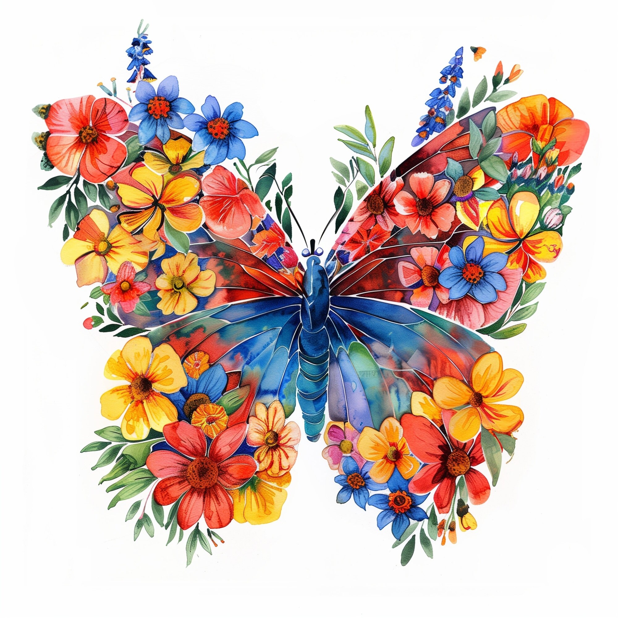 12 Spring Butterfly Clipart Set for Crafting and Digital Projects ...