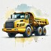 Yellow Dump Truck, Cars Clipart Bundle, Instant Download for Digital ...