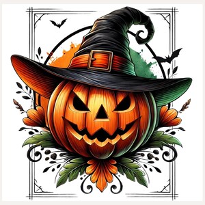 Spooky Jack-o'lantern Clipart Bundle, Halloween Junk Journal, Digital ...