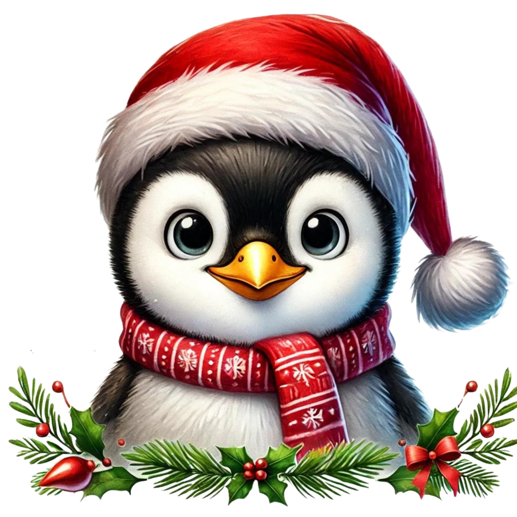 Christmas Penguins Clipart, Instant Download, Winter Wonderland ...