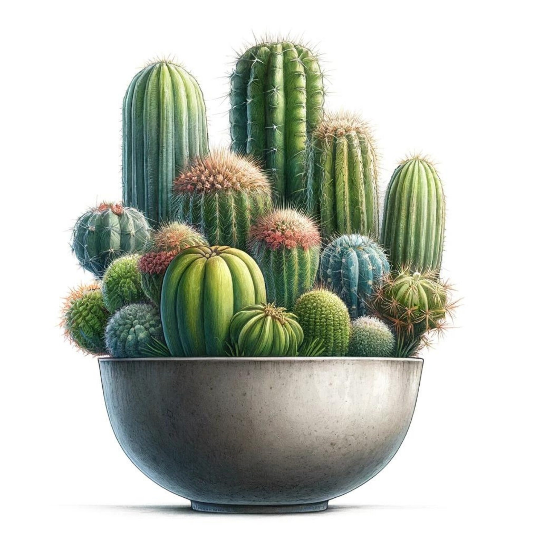 Potted Cactus Clipart Designs for DIY Crafting Projects, Cactus ...