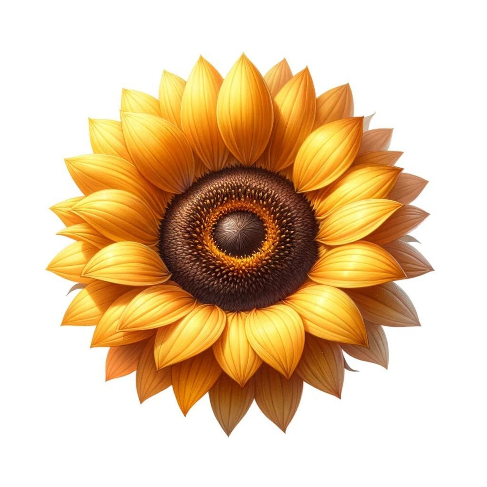 Watercolor Sunflower Clipart Set, Instant Download, Digital Crafting ...