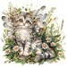 Fairy Cat Clipart for Mystical Junk Journals, Instant Download ...