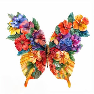 12 Spring Butterfly Clipart Set for Crafting and Digital Projects ...