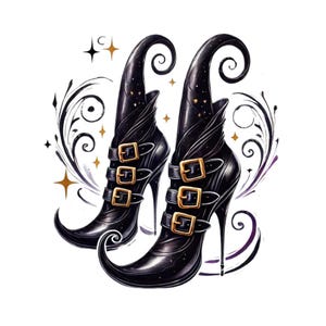 Magical Halloween Clipart Bundle, Watercolor Clipart Images, Witch's ...