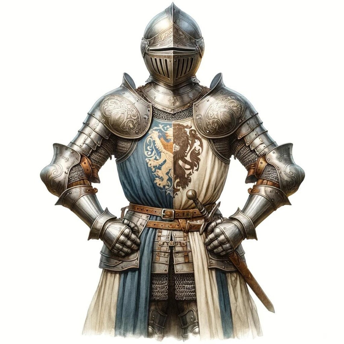 Medieval Knights Clipart for Digital Crafting & Paper Crafts ...