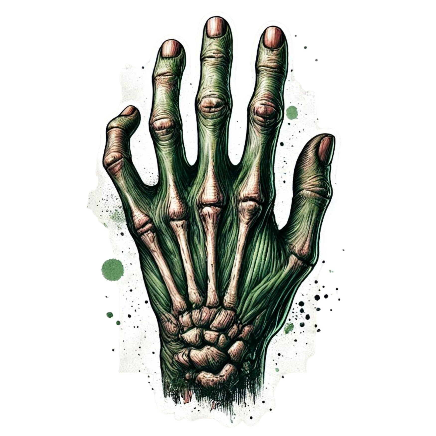 Zombie Hand, Scary Images, Digital Crafting, Watercolor Clipart Set ...