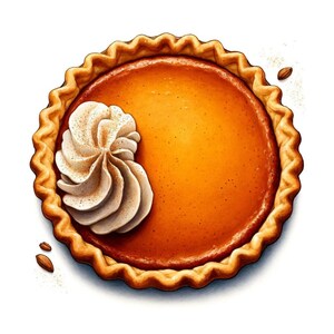 Pumpkin Pie, Thanksgiving Food, Autumn Images, Watercolor Thanksgiving ...