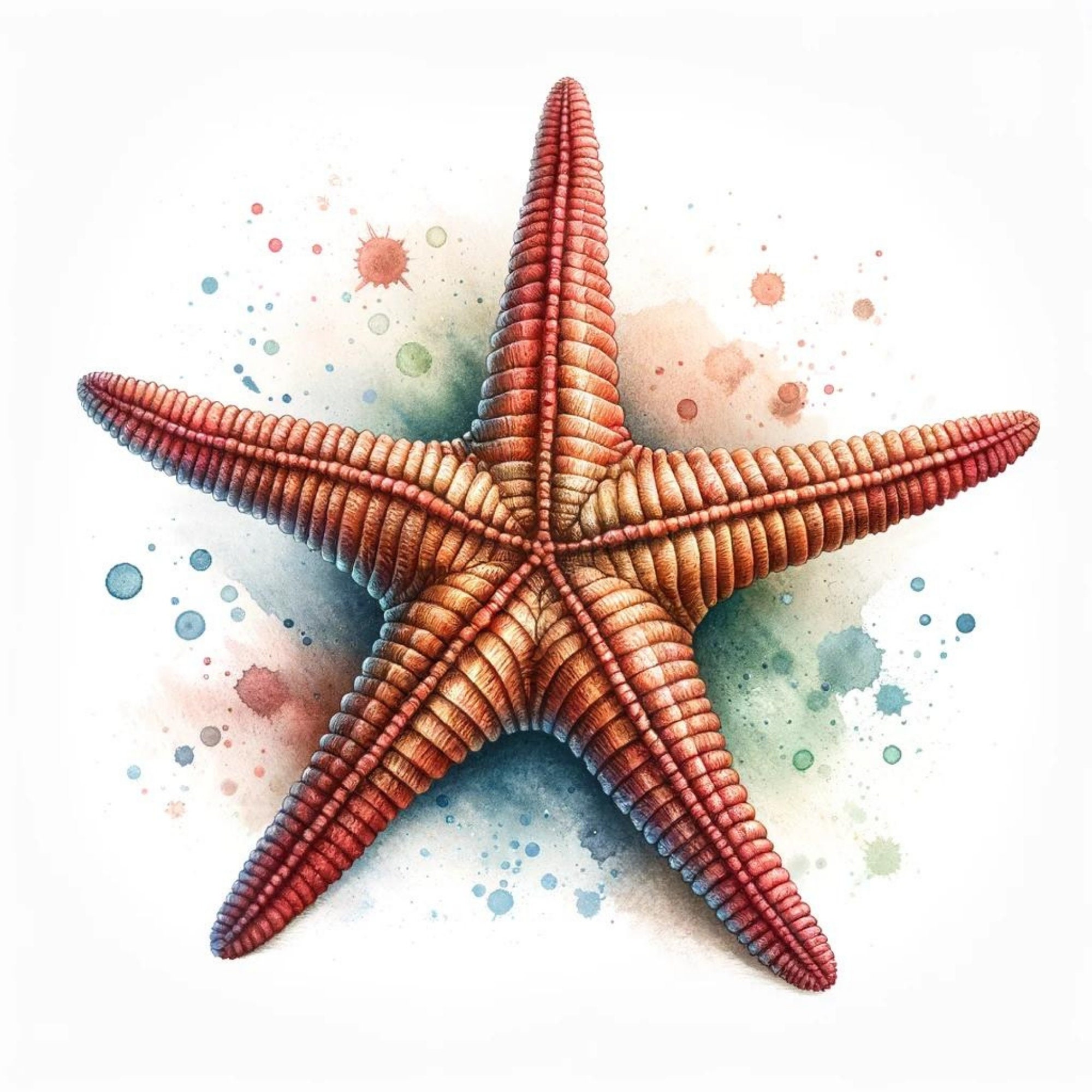 Starfish Clipart, Vintage Art, Coastal Nursery Decor, Under the Sea ...