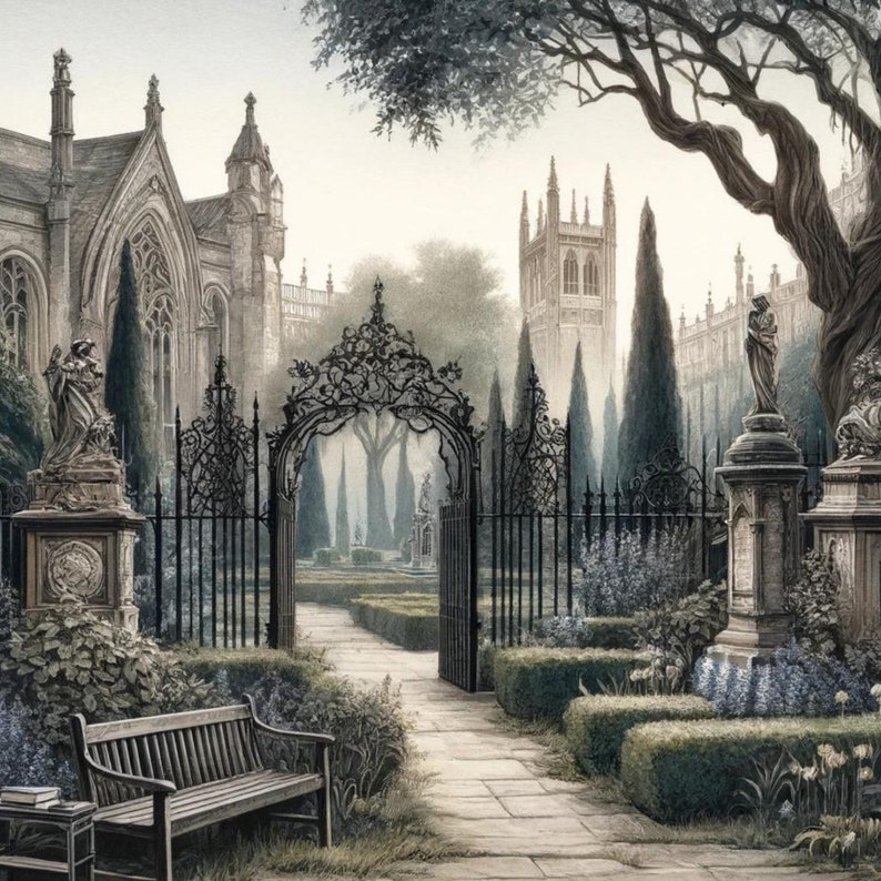 Secret Garden Clipart Set, Enchanted Forest, Instant Download for Paper ...