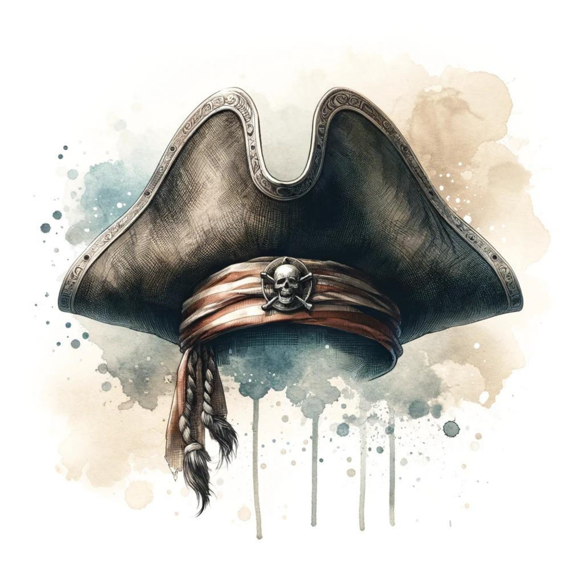 Junk Journal Ephemera Pack With Pirate Hat Clipart, Printable Art for ...