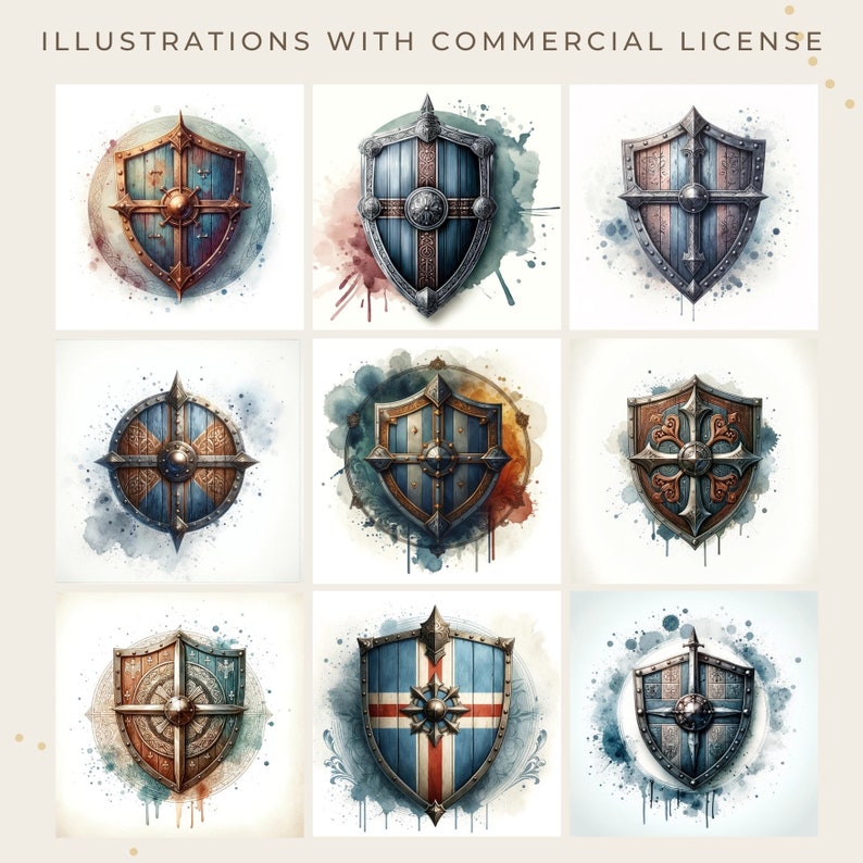 Medieval Shield Designs for Scrapbooking and Decor, Wheel of Time ...