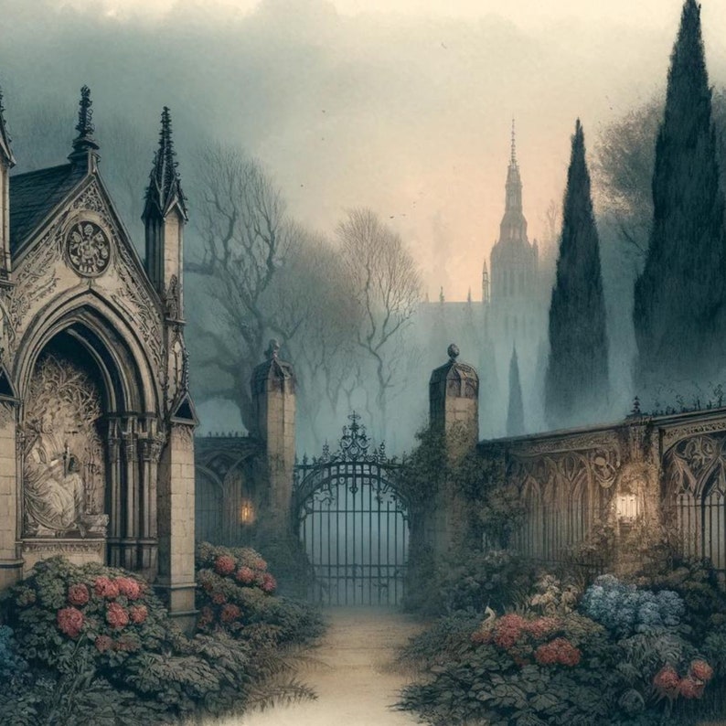 Secret Garden Clipart Set, Enchanted Forest, Instant Download for Paper ...