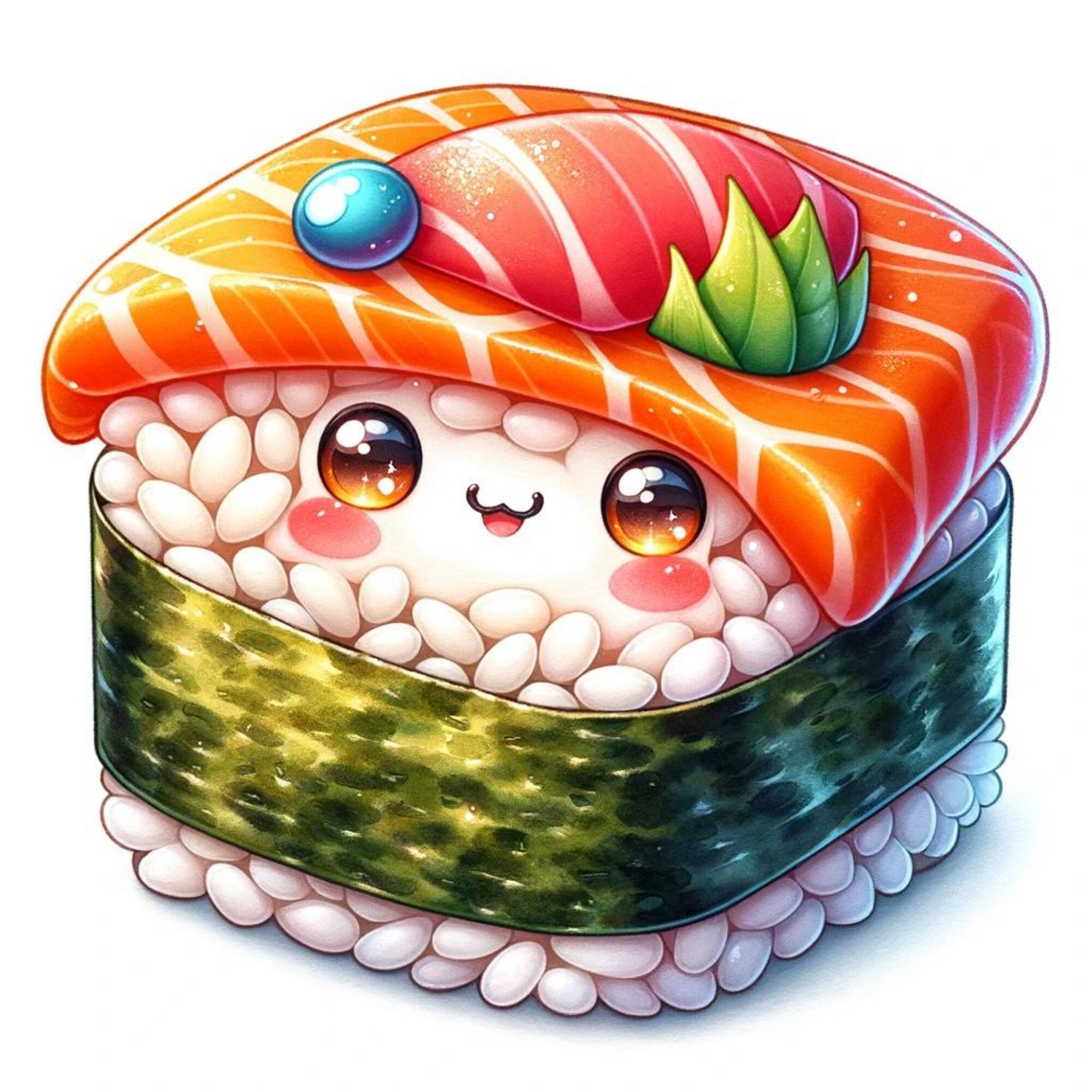 Sushi Food Clipart Bundle, Cute Kawaii Art Digital Download, Digital ...