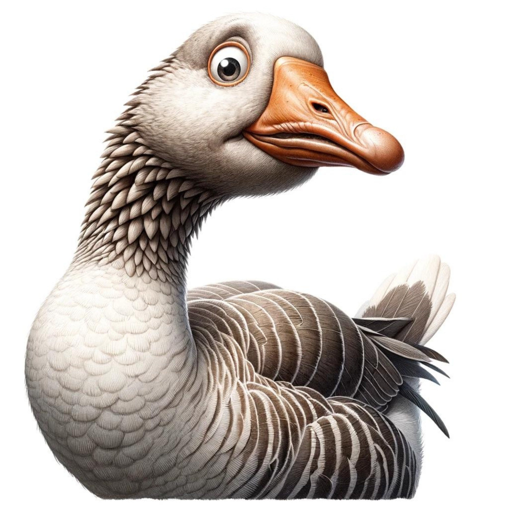 Silly Goose Clipart, Funny Bird Stickers for Digital Projects, Farm ...